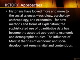 Historical Context: Emergence of Social Science Disciplines | PPTX