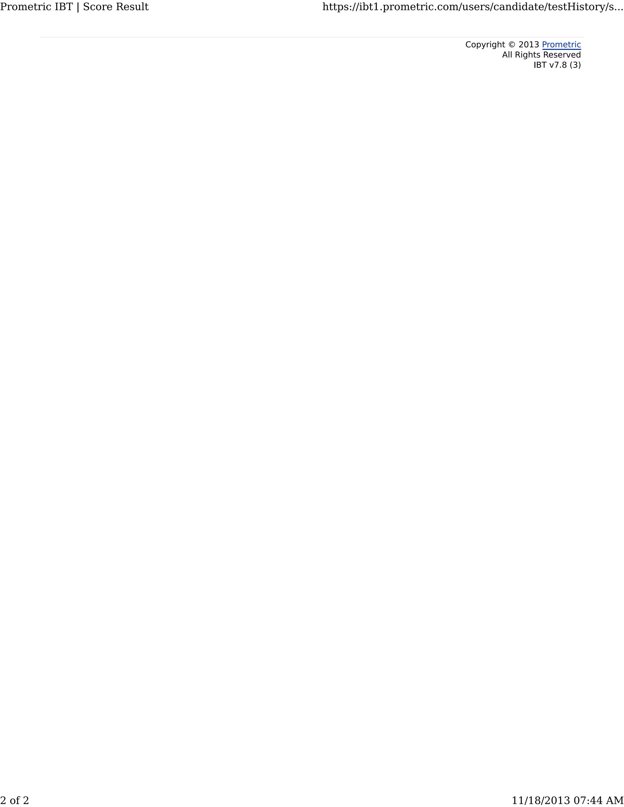 Prometric IBT _ Score Result_202 | PDF | Free Download