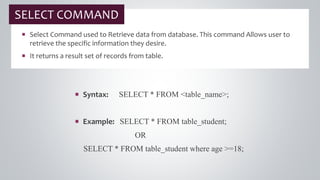 Data manipulation Operations in Database Management Systems | PDF