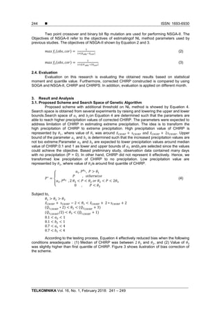 Estimating Parameter of Nonlinear Bias Correction Method using NSGA-II in Daily Precipitation ...