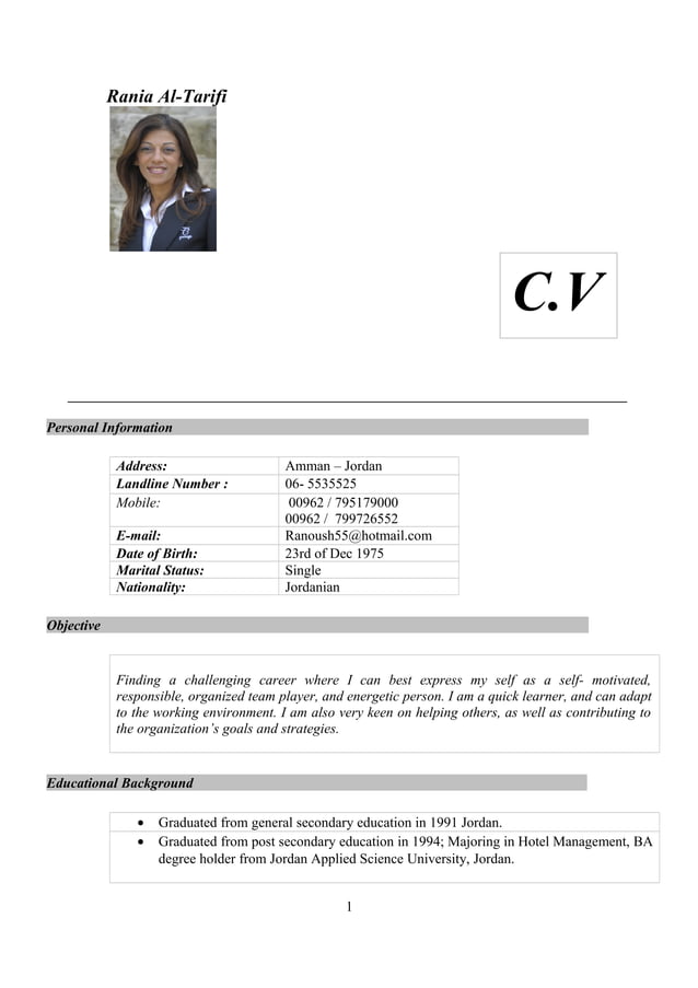 Rania Updated CV | PDF