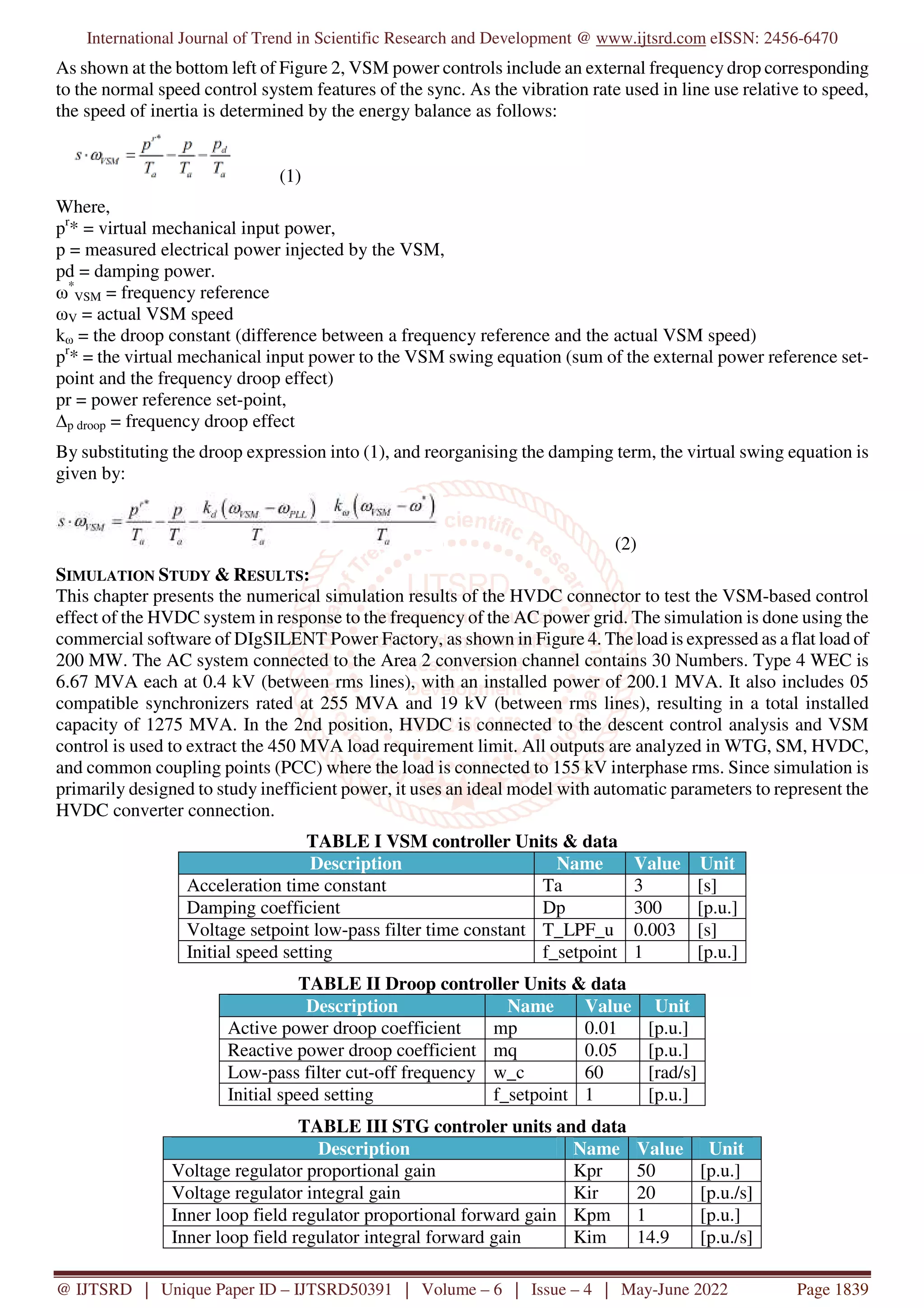 AC Grid Resilience Enhancement using VSM Control of HVDC Interties | PDF | Business Utilities ...