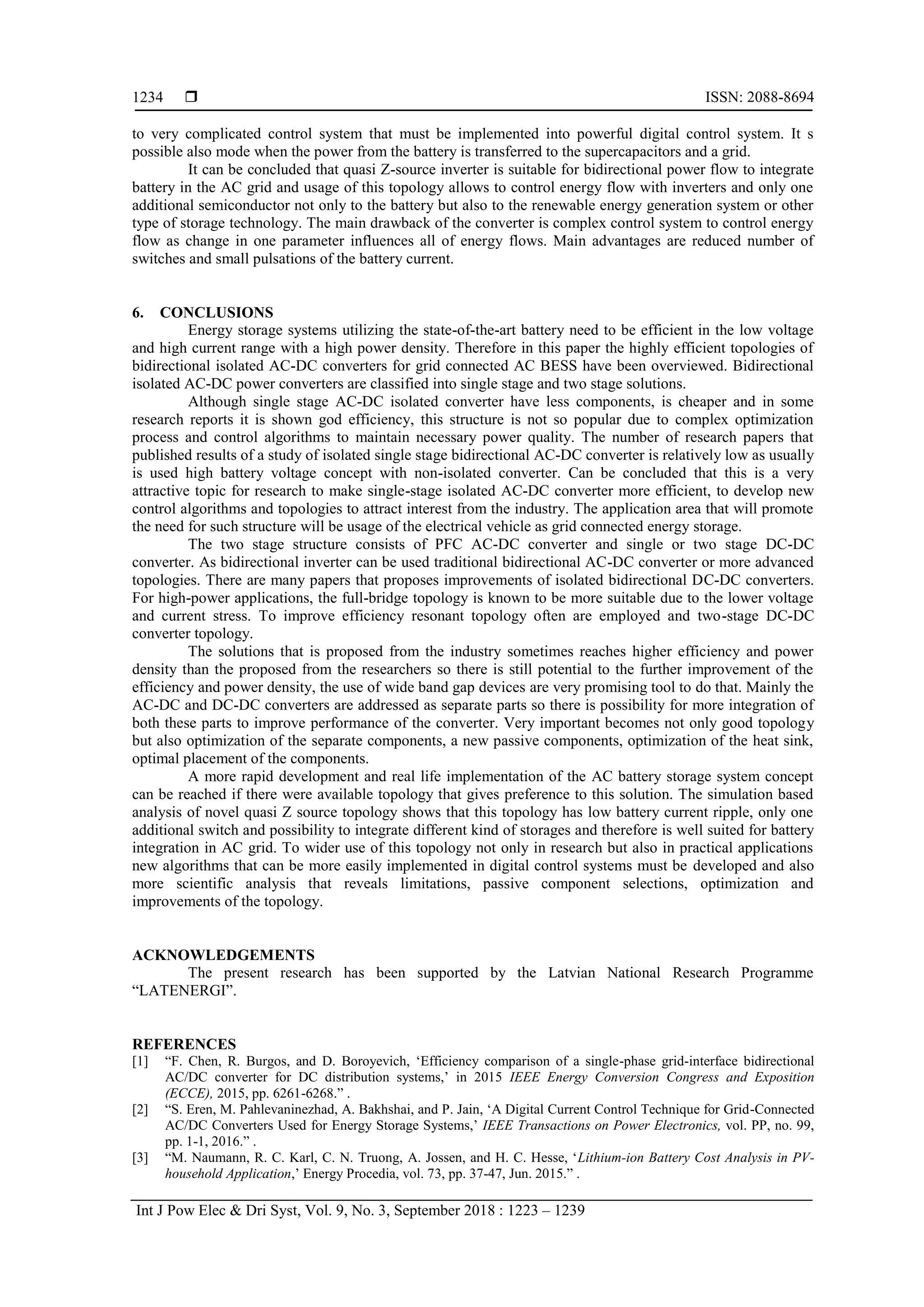 An Overview of Bidirectional AC-DC Grid Connected Converter Topologies ...