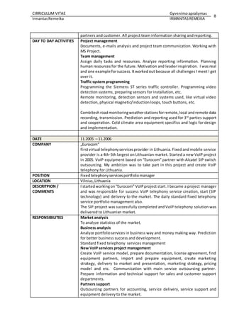 I.Remeika-CV_Detailed | PDF