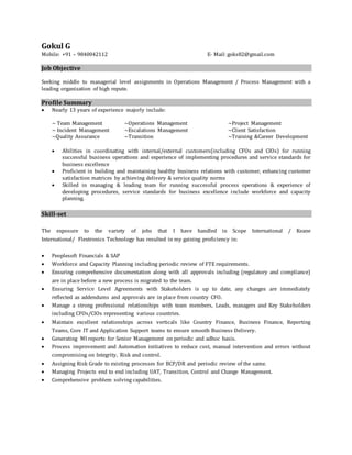 Gokul G_Resume | PDF
