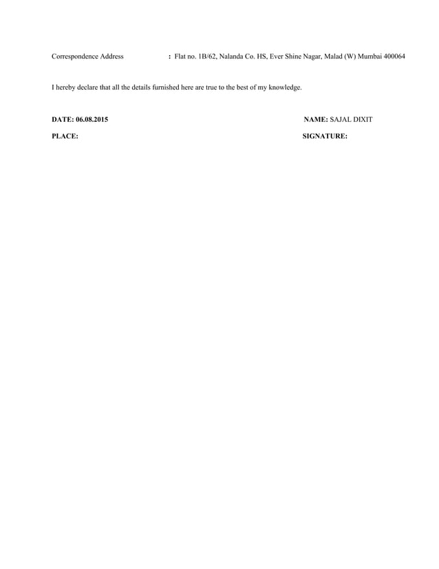 SAJAL DIXIT UPDATED RESUME 11-1 (1) 1 | PDF