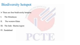 Hotspots of biodiversity and threats of biodiversity | PPTX