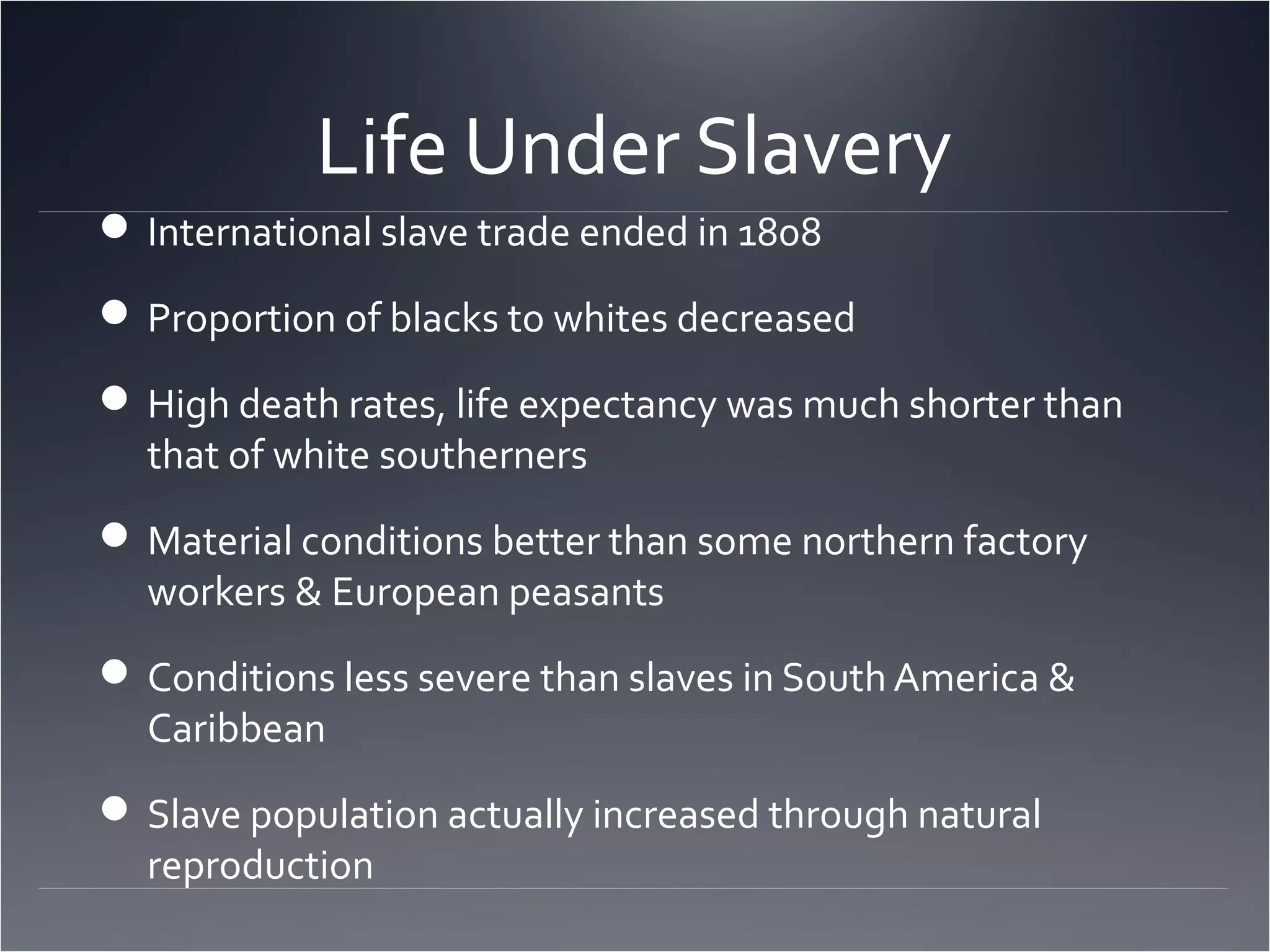 The "Peculiar Institution" | PPT