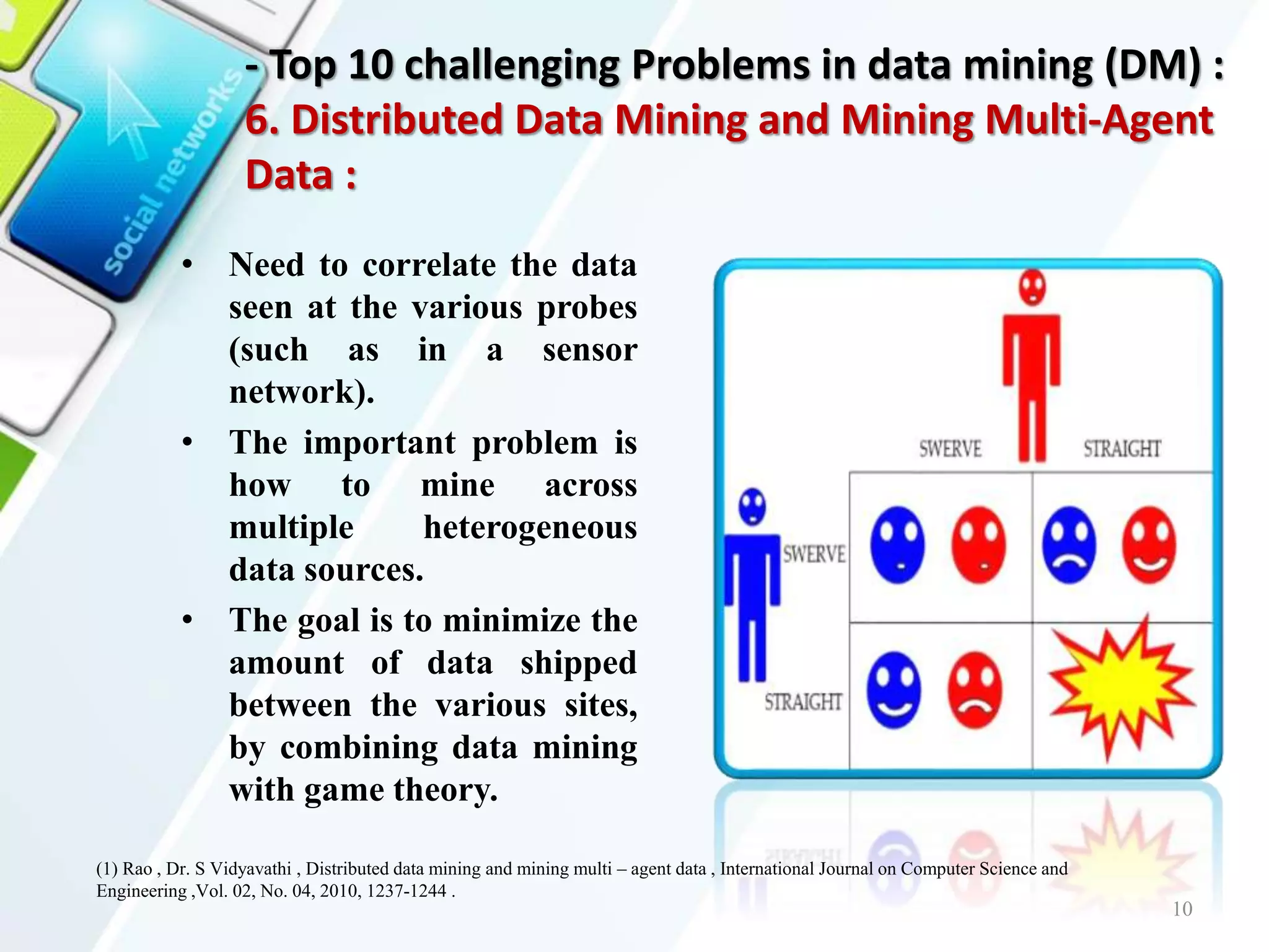 Top (10) challenging problems in data mining | PPTX