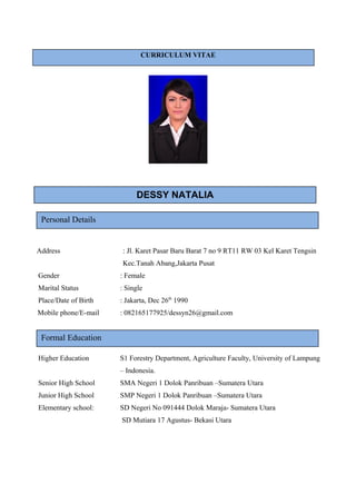 Dessy Natalia CV (3) | PDF