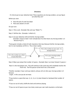 Addition Detective | DOCX