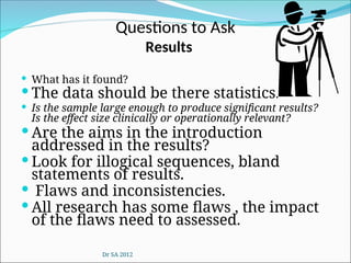 Critical-Appraisal of evidence medical 1 | PPT