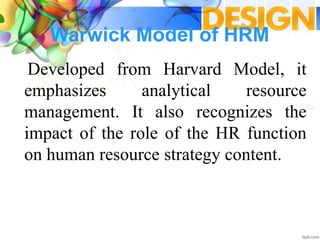 warwick model by Maricel G. Tangonan: Ph D. Development Education | PPTX