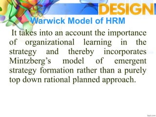 warwick model by Maricel G. Tangonan: Ph D. Development Education | PPTX