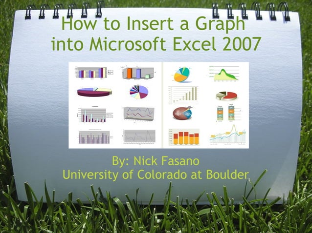 How to Insert a Graph Into Microsoft Excel 2007 | PPT | Desktop Publishing | Computer Software ...
