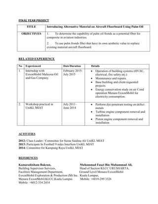muhamad hadi CV | PDF | Technology & Computing