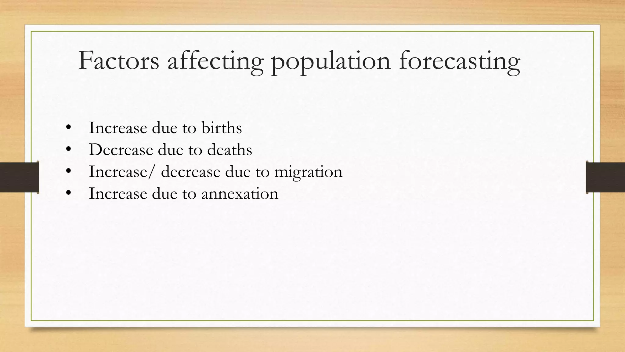 Population forecasting | PPTX