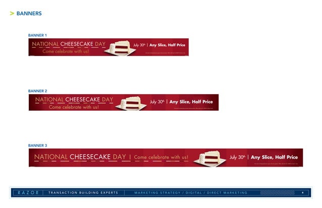 National Cheesecake Day Collateral Deck | PPT