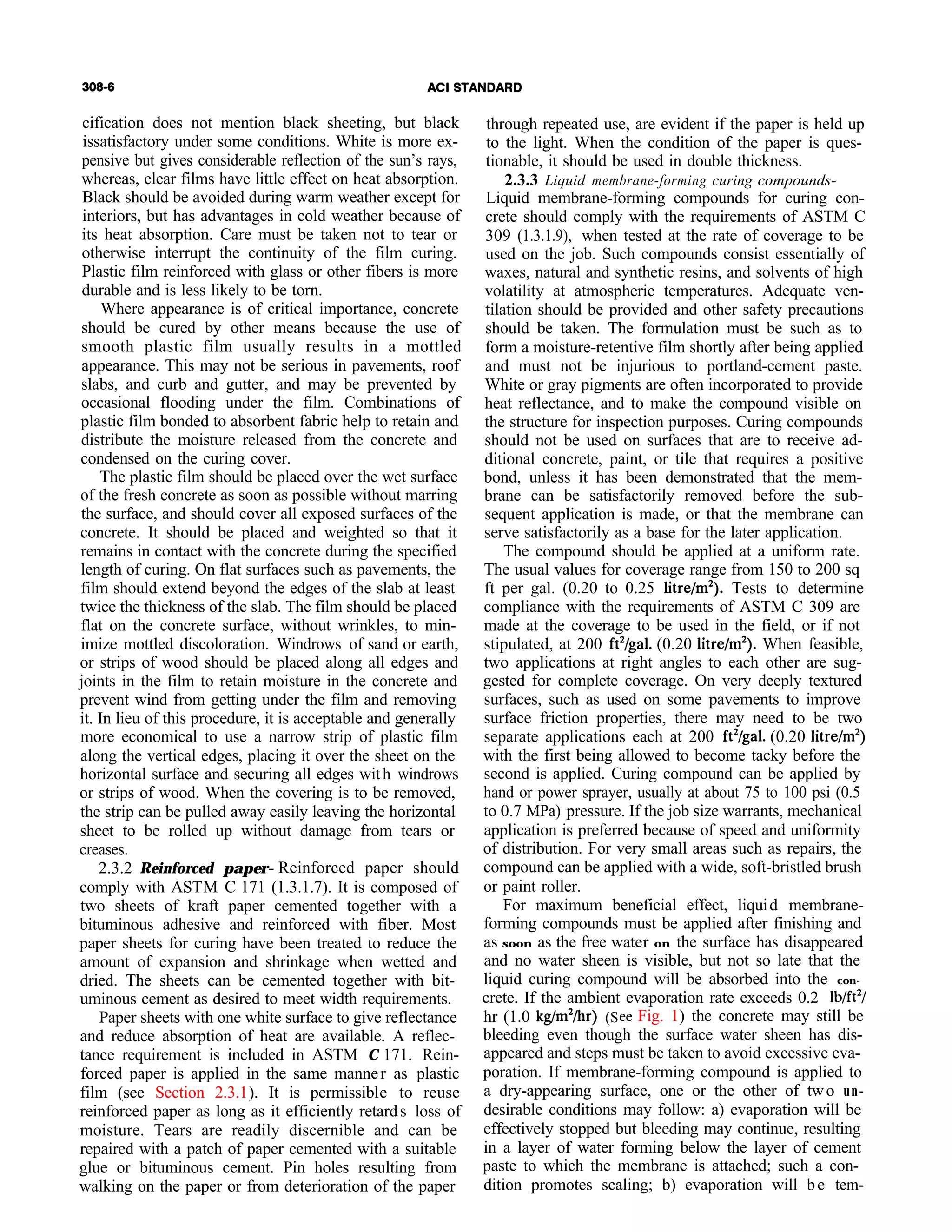 308 92 standard practice for curing concrete (reapproved 1 | PDF