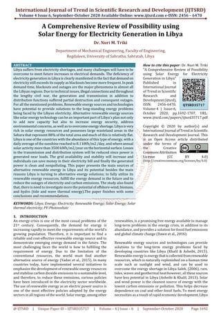 A Comprehensive Review of Possibility using Solar Energy for ...