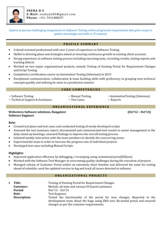 Sneha_CV | DOC