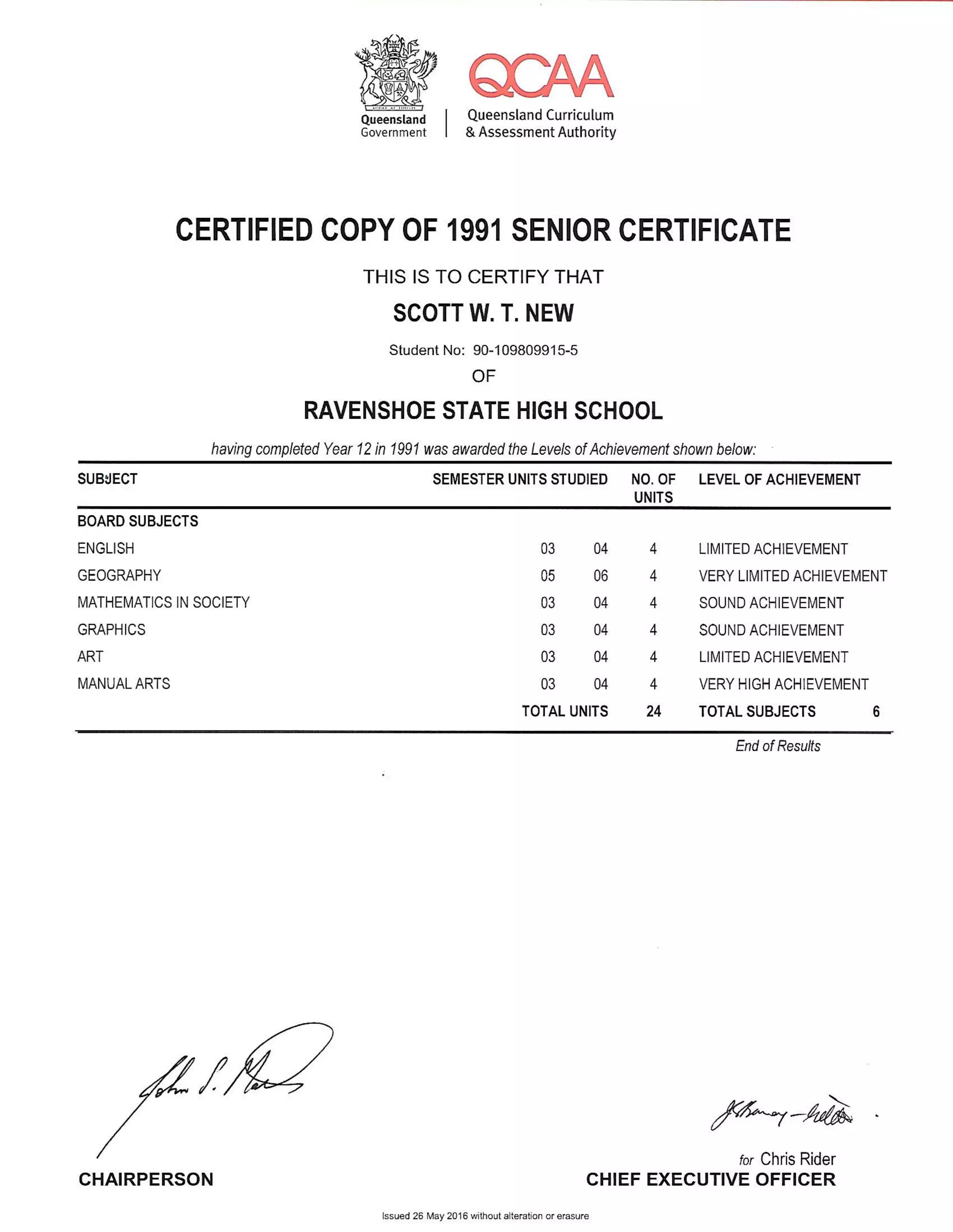 Scott New Grade 12 Senior Certificate | PDF