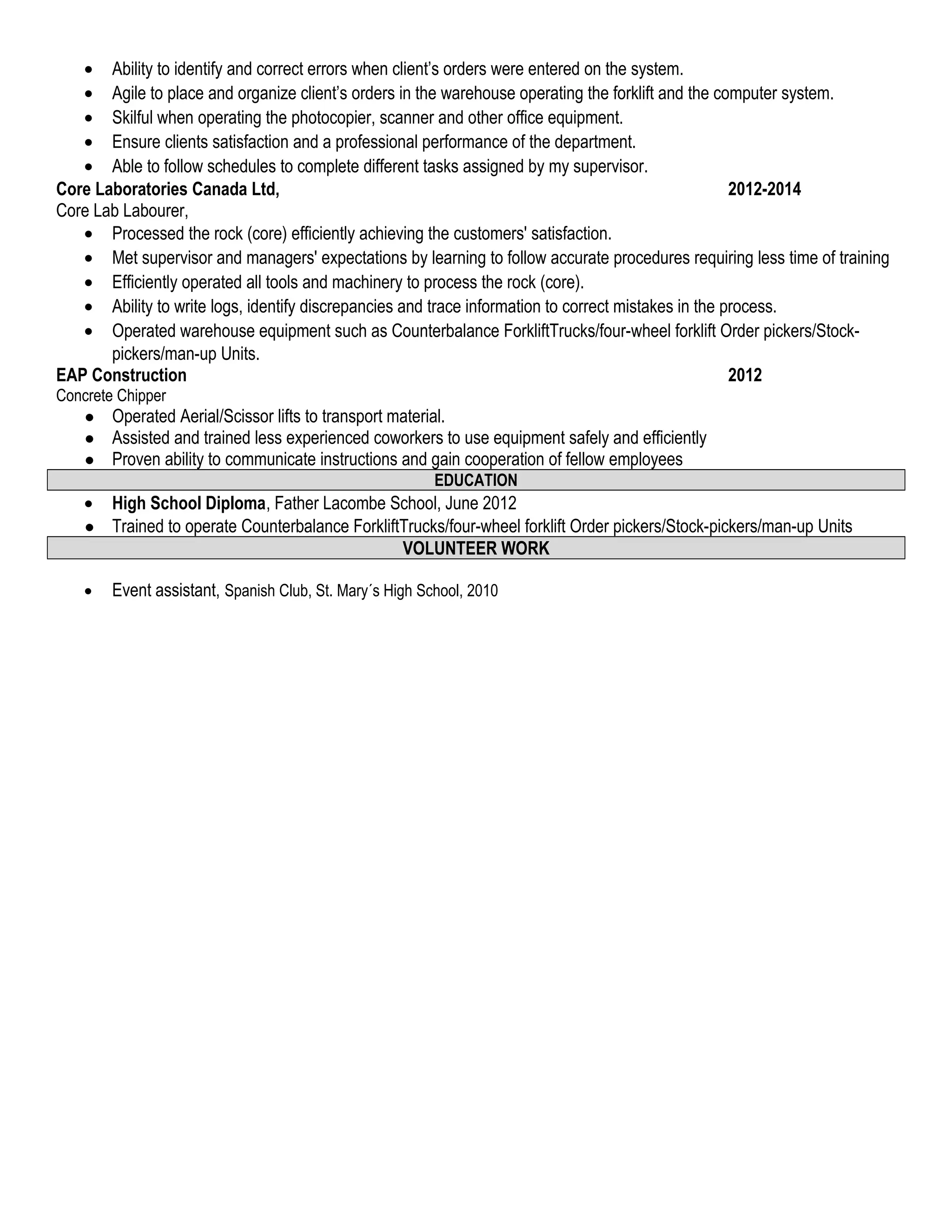 LEVIS RESUME | DOC | Logistics | Business