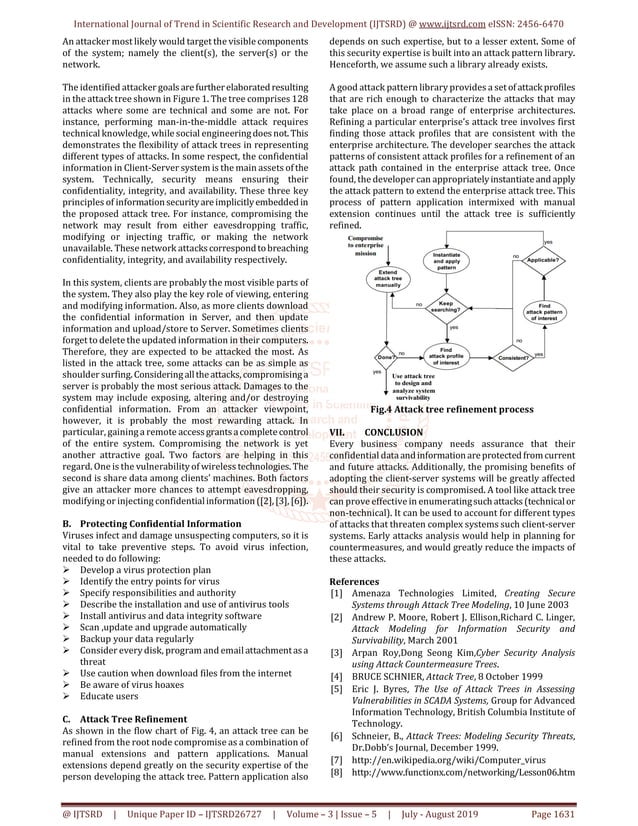 Designing Security Assessment of Client Server System using Attack Tree Modeling | PDF