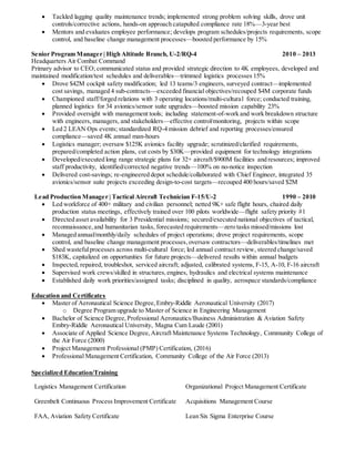 Wesley H. Riopel - Resume 2017 | DOCX | Aviation Industry | Industries