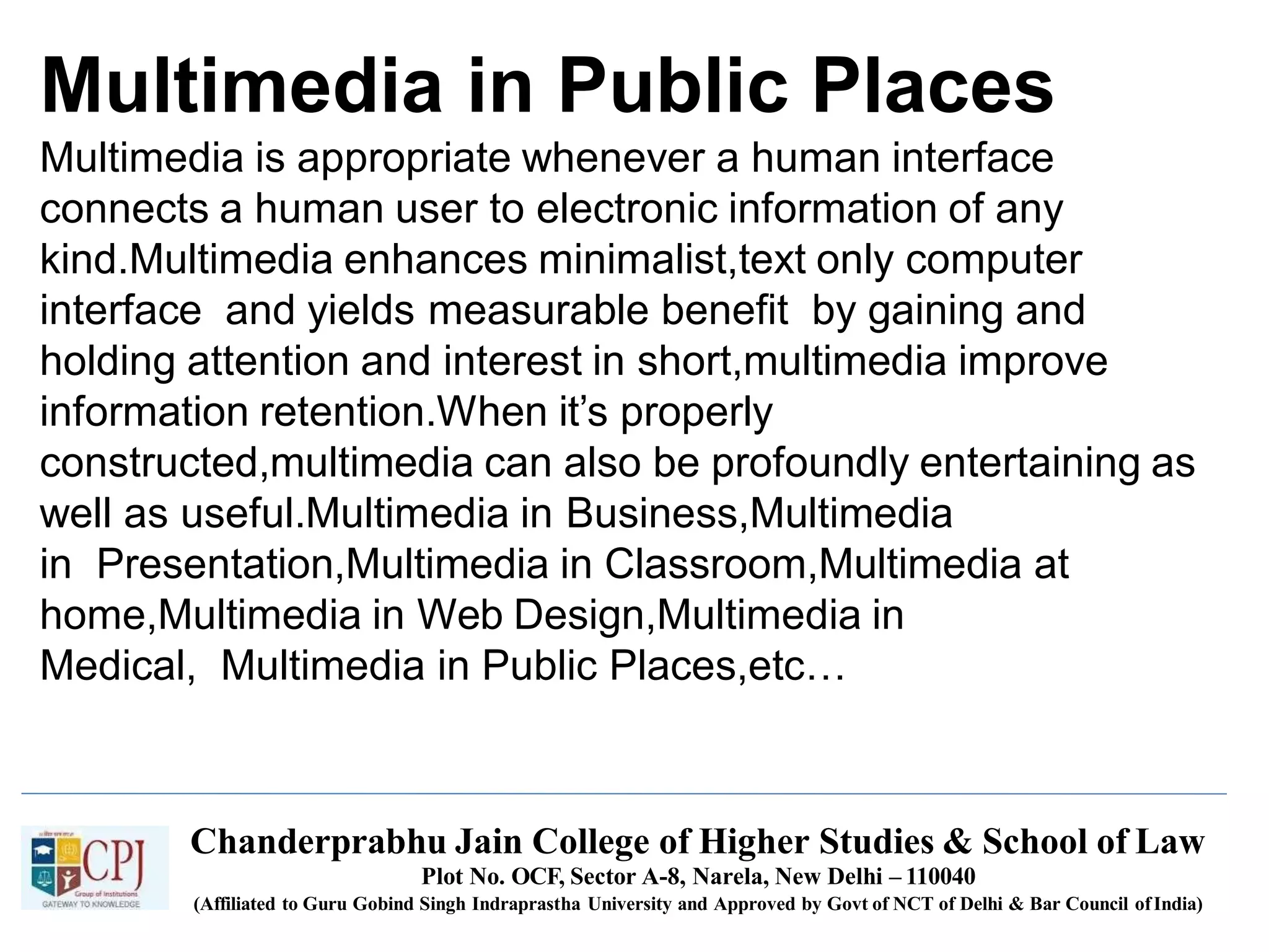 Multimedia & Its Applications | PDF