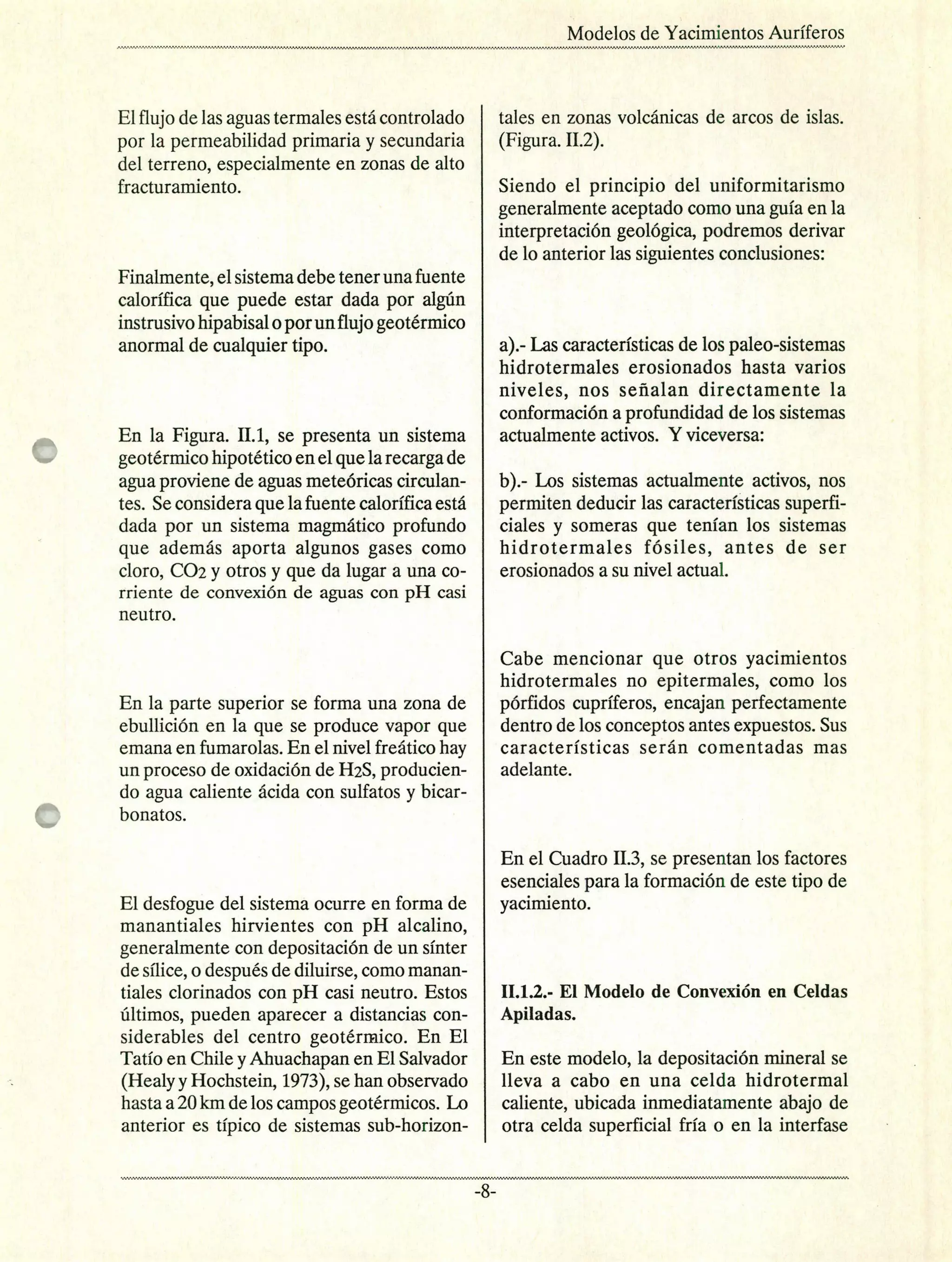 Modelos de yacimientos auríferos, su utilización en méxico | PDF