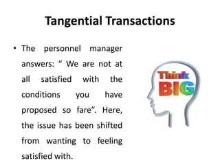 Tangential transactions - transactional analysis - Manu Melwin Joy | PPTX