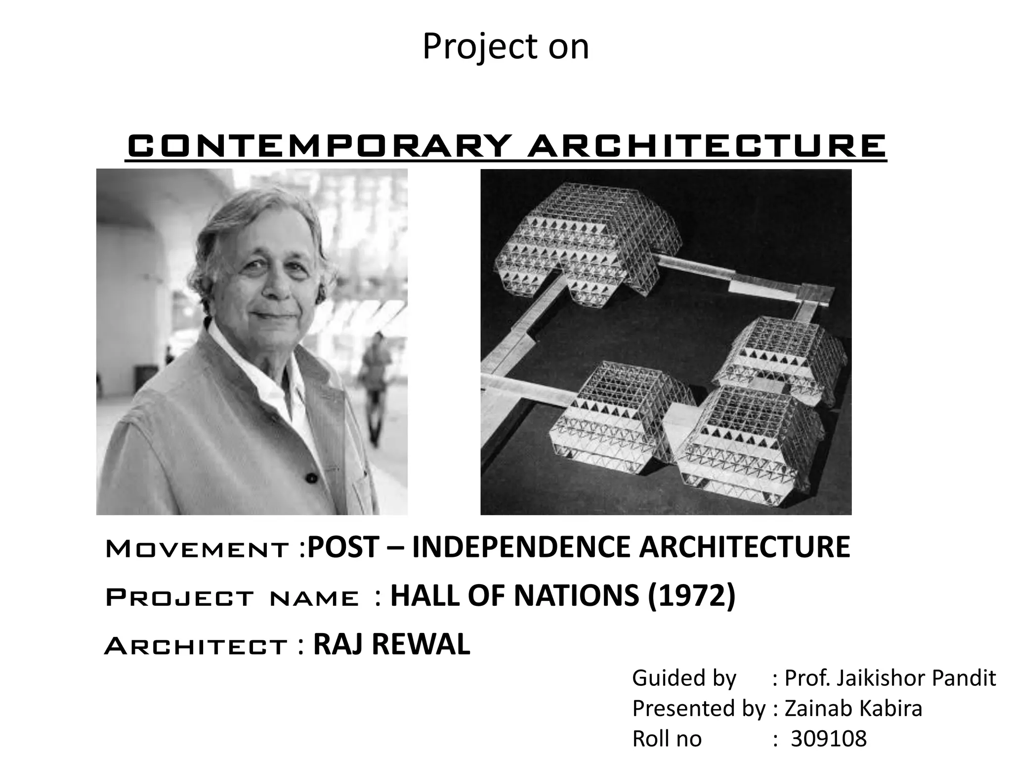 Hall of nations, Pragati Maidan, Delhi. | PDF