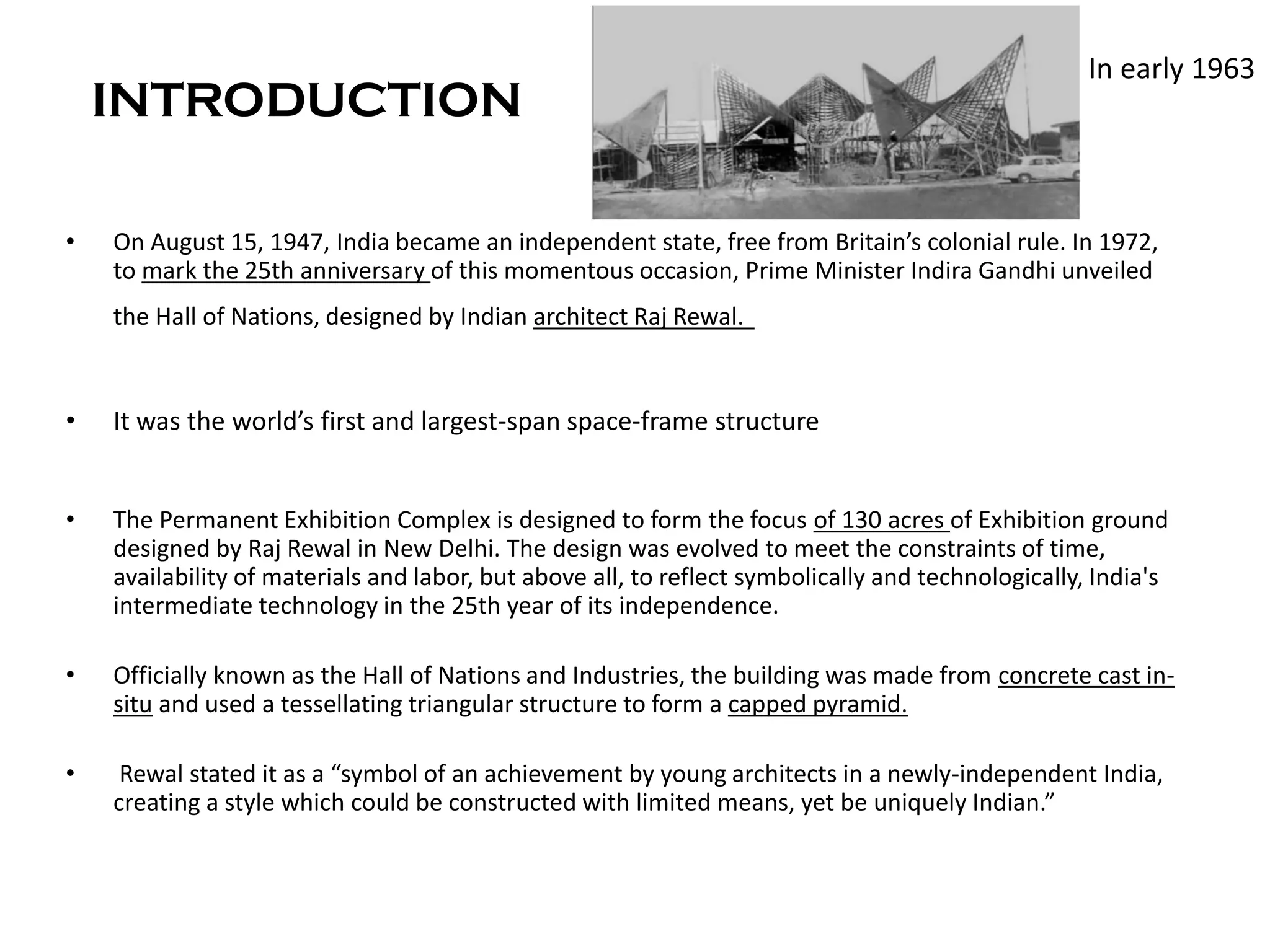 Hall of nations, Pragati Maidan, Delhi. | PDF