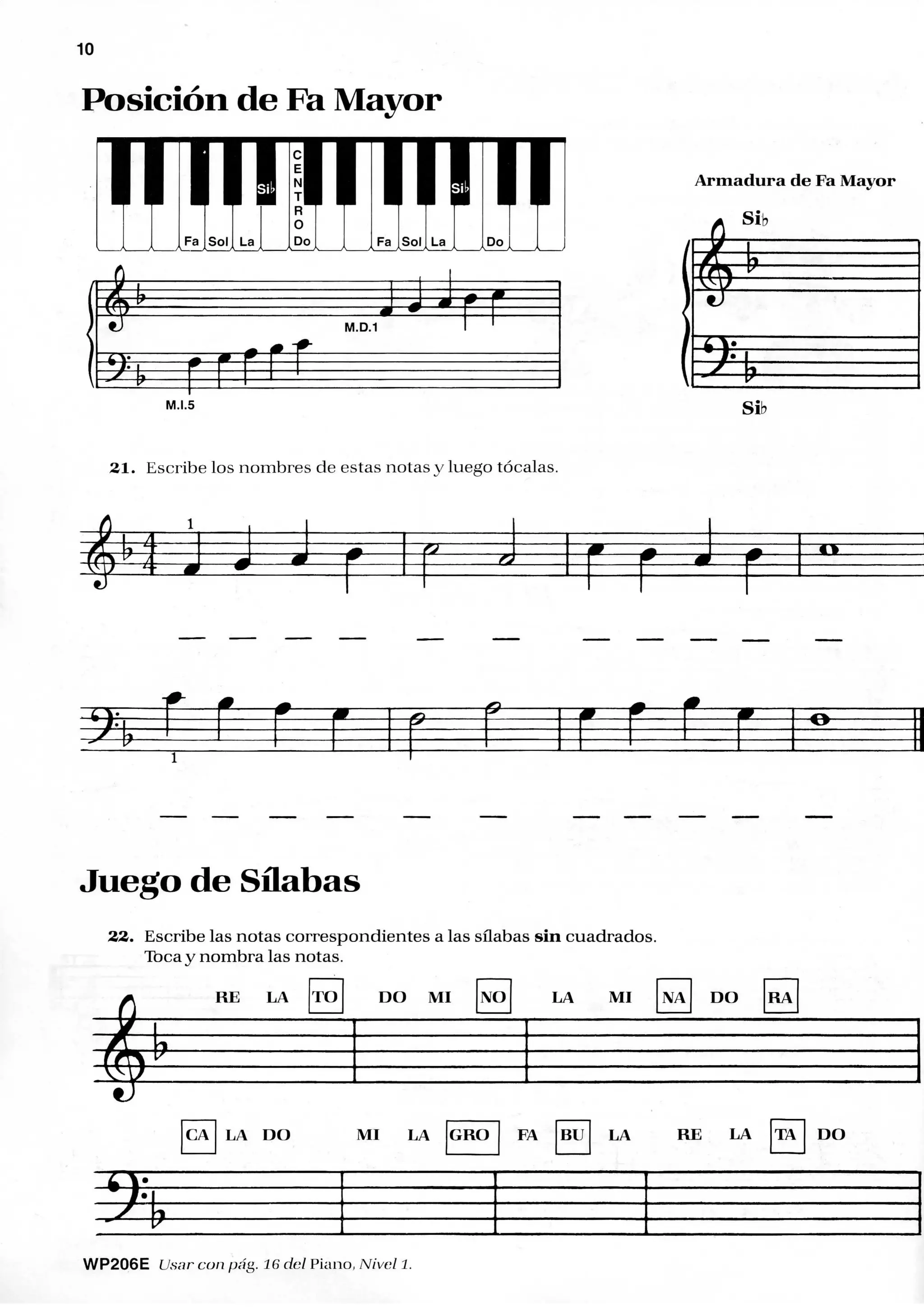 309387603 piano-basico-de-bastien-teoria-nivel-1-por-james-bastien | PDF