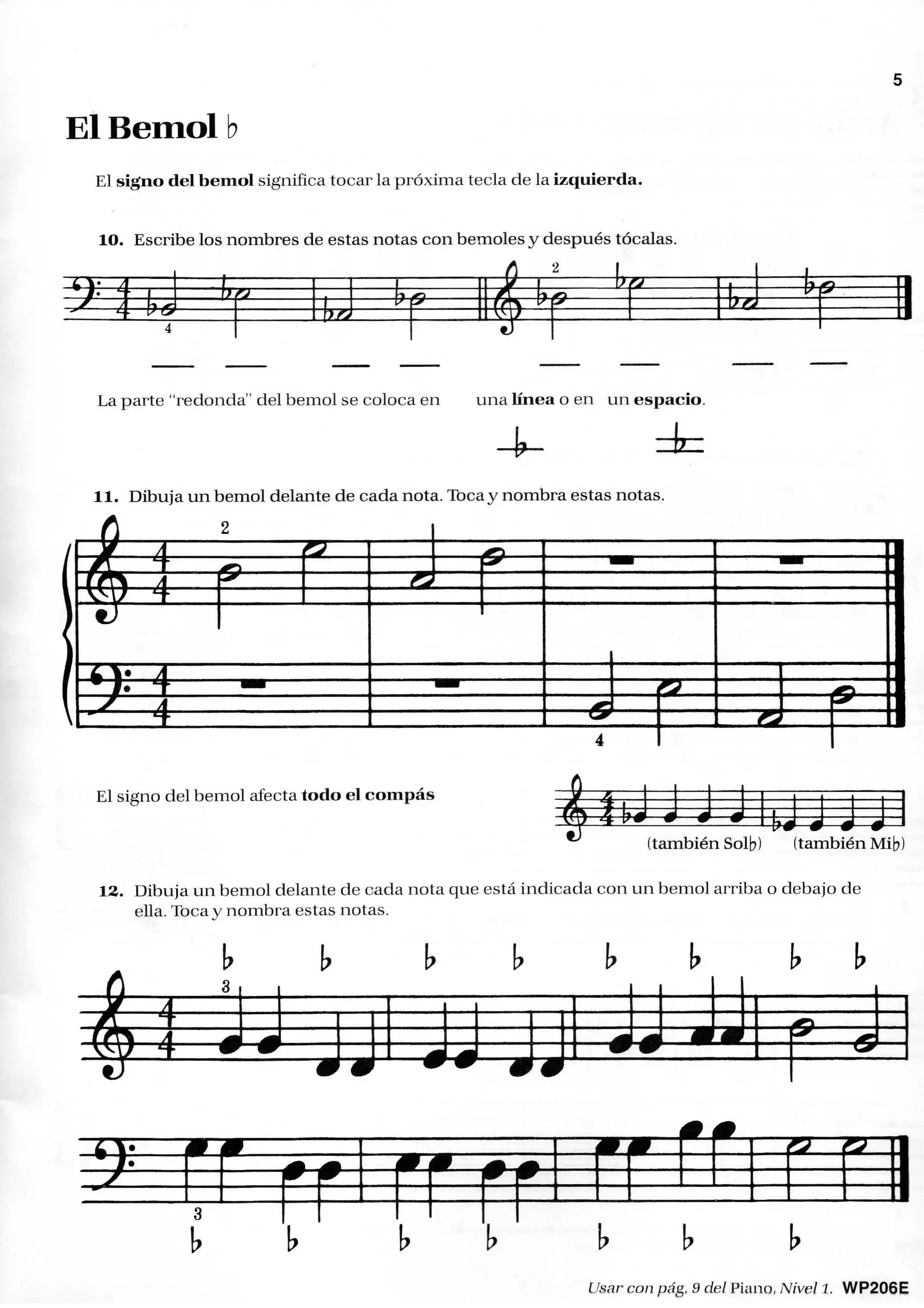 309387603 piano-basico-de-bastien-teoria-nivel-1-por-james-bastien | PDF