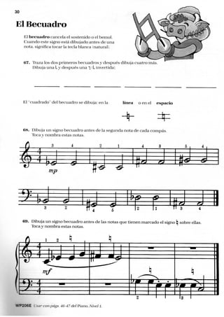 309387603 piano-basico-de-bastien-teoria-nivel-1-por-james-bastien | PDF