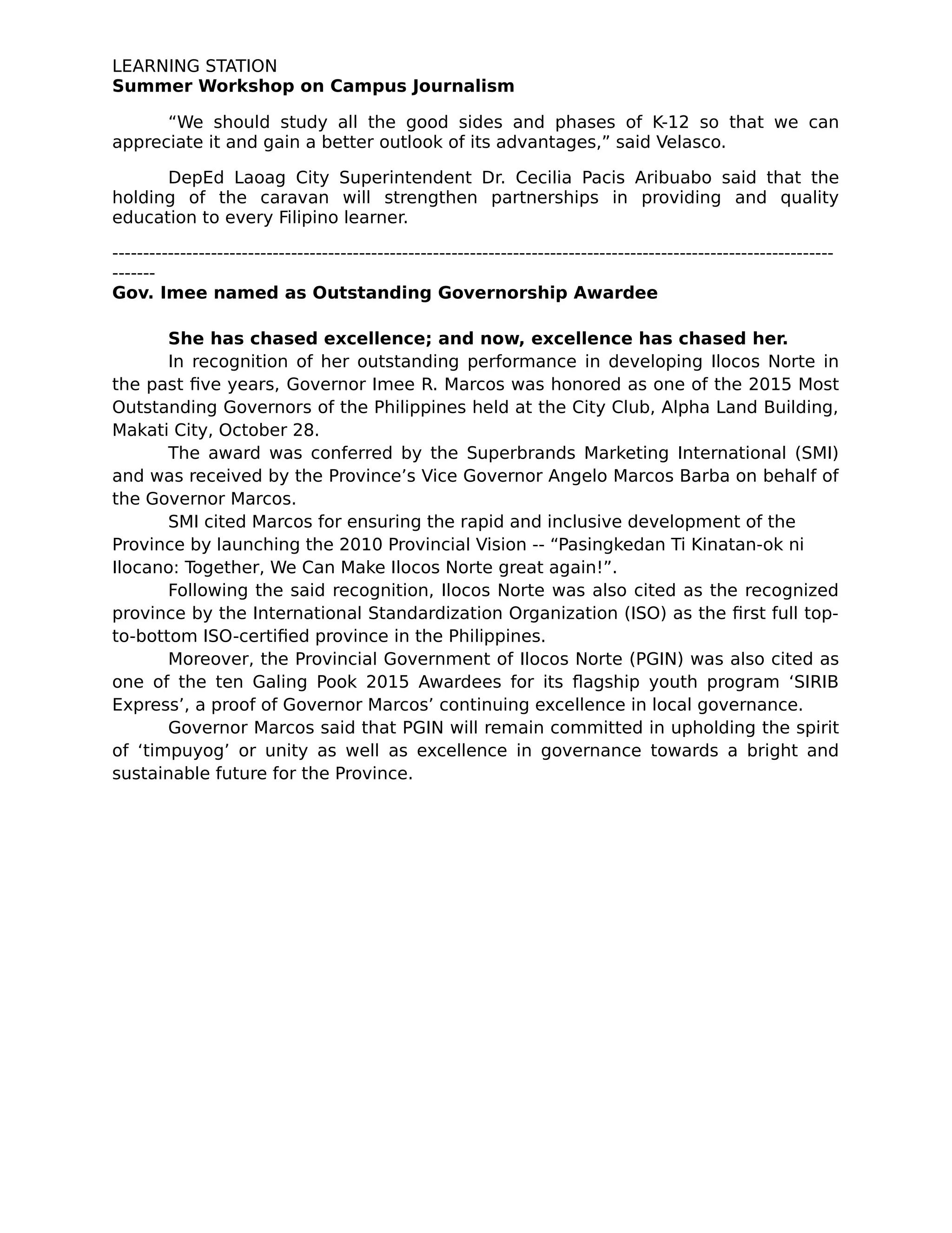 News Writing Topic for Journalism in School | PDF