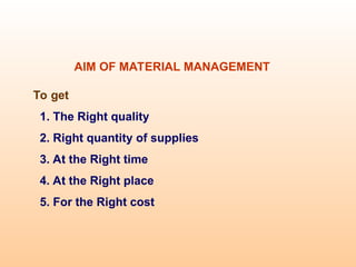 MATERIAL MANAGEMENT INDIAN MEDICAL SERVICE | PPT