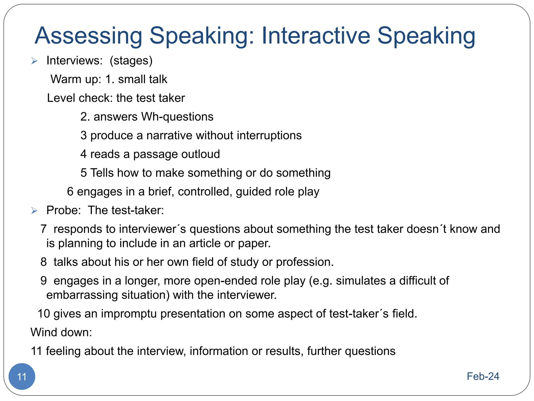 309734298-Assessing-Speaking with different tests -ppt.ppt
