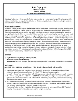 Ron Capuyan Resume | PDF