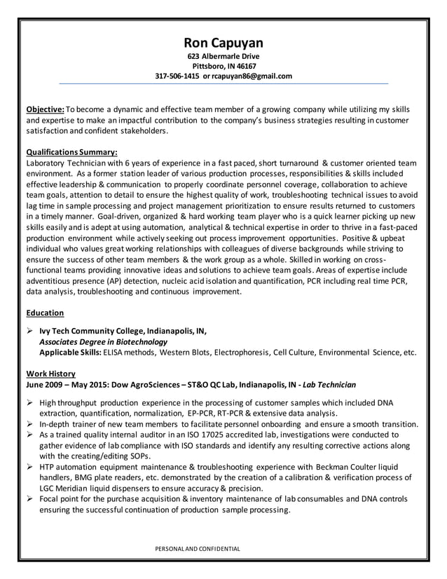 Ron Capuyan Resume | PDF