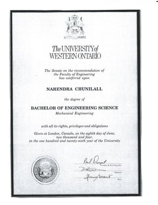 UWO DEGREE ENGINEERING | PDF