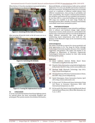 Arduino Based Home Lighting Control by Android Phone | PDF
