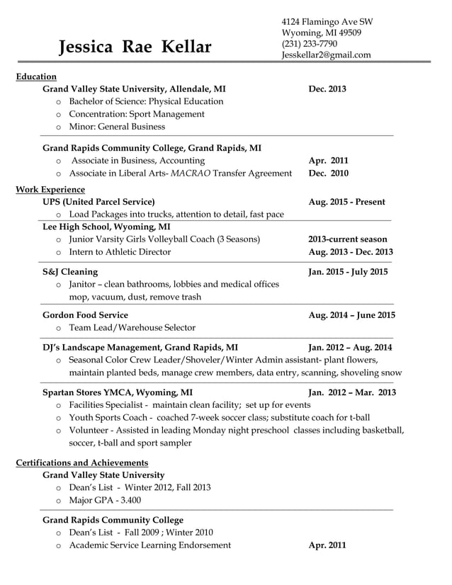 Resume Oct. 2015 | PDF