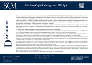 PRESENTAZIONE SCM SIM 30.01.2015