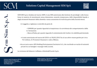 PRESENTAZIONE SCM SIM 30.01.2015