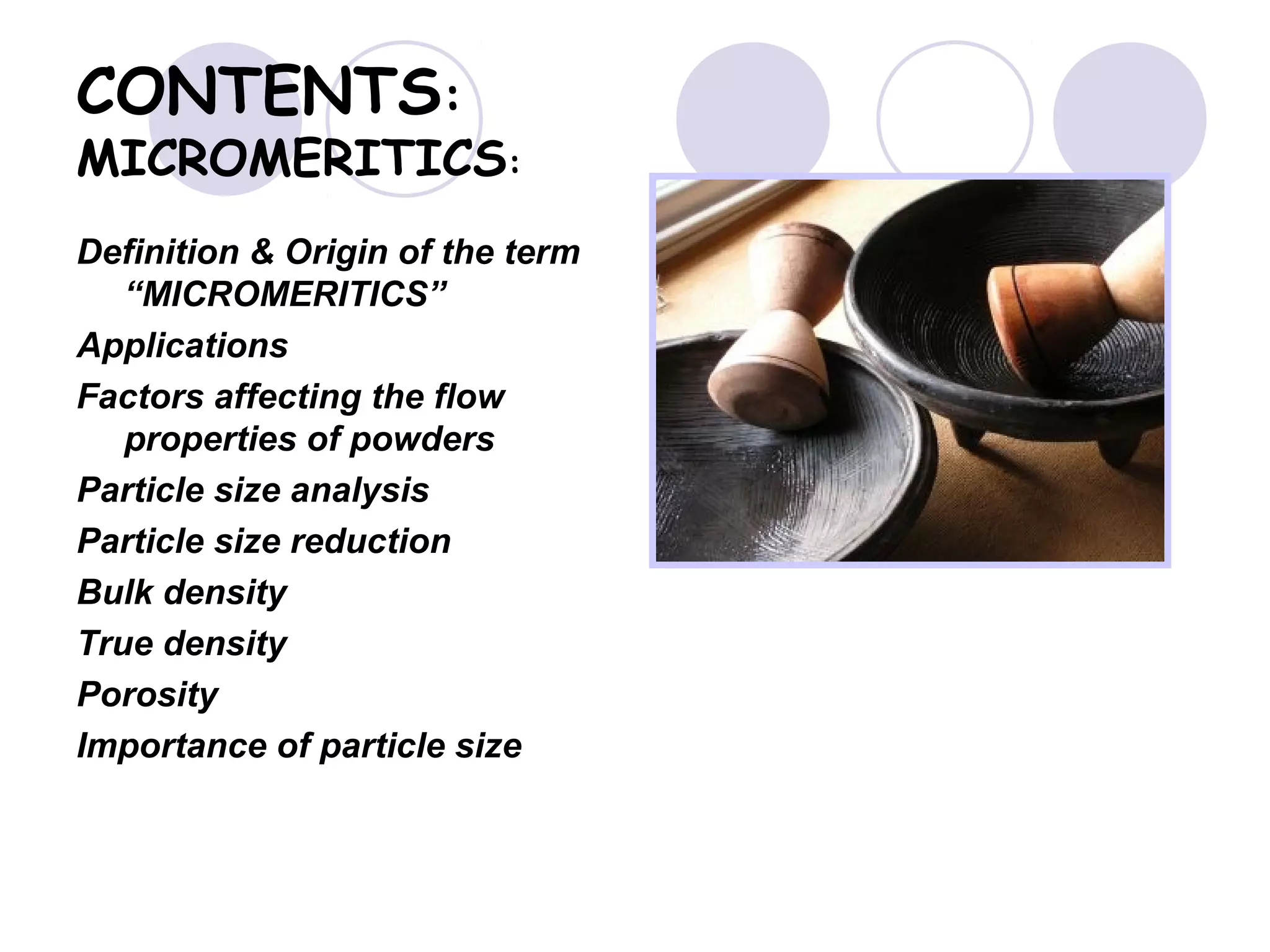 MICROMERITICS & PRECIPITATION | PPT