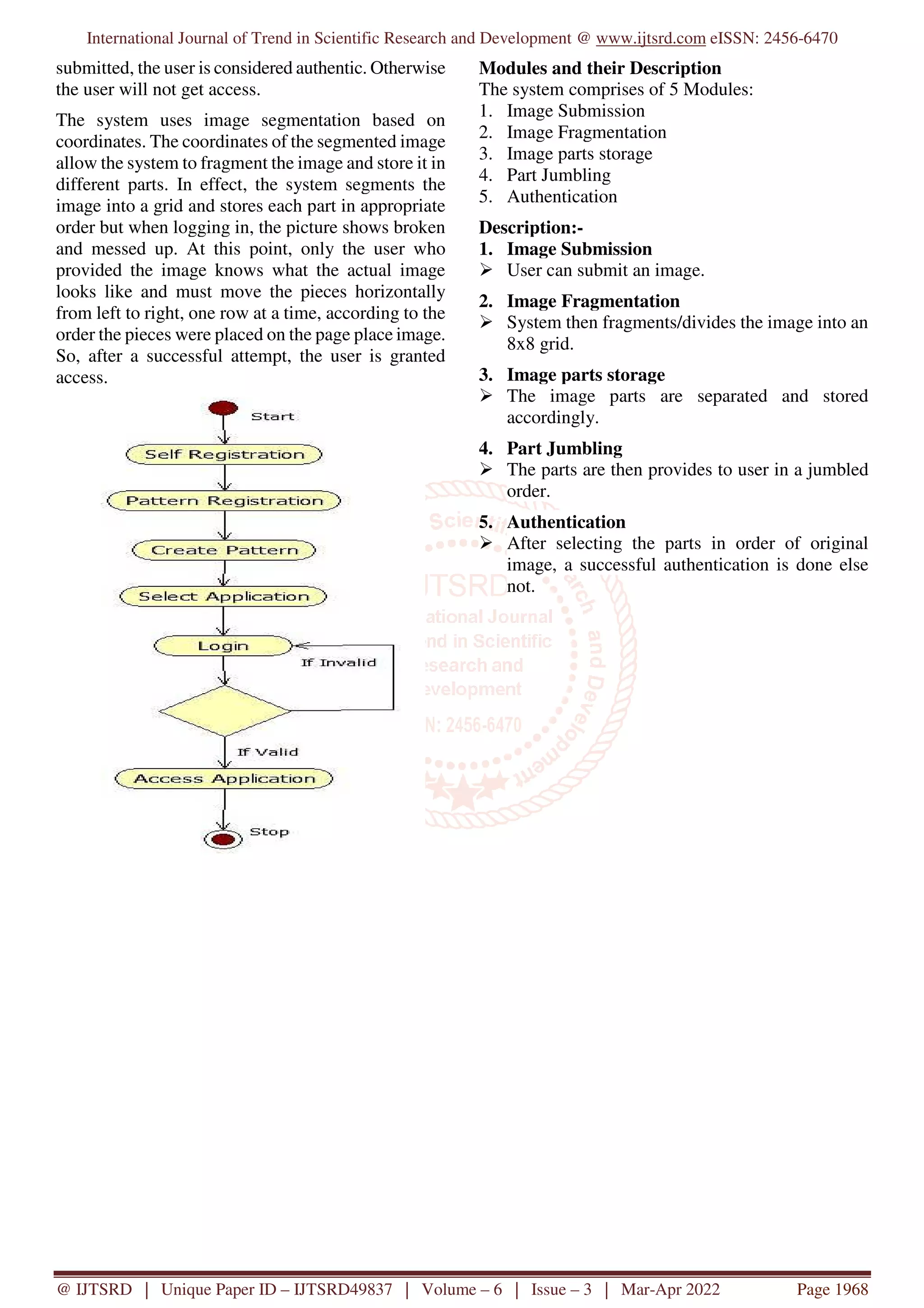 Survey on Graphical Password by Image Segmentation 2021 2022 | PDF