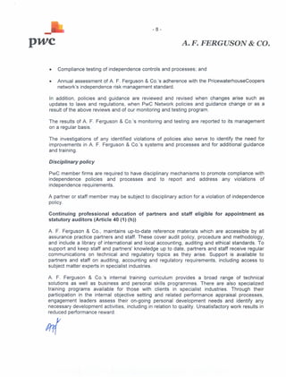 Transparency Report - PwC Pakistan | PDF